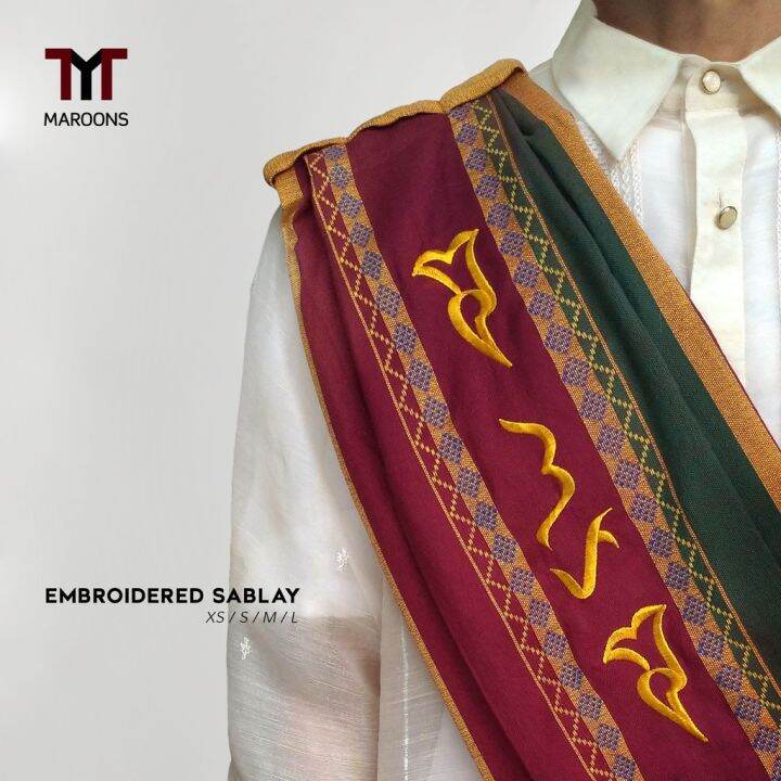 Maroons- UP Sablay University of the Philippines ( Embroidered Baybayin ...