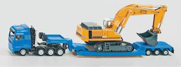 Siku 1847 Heavy Haulage Transport with Flat-Bed Trailer , Die Cast ...