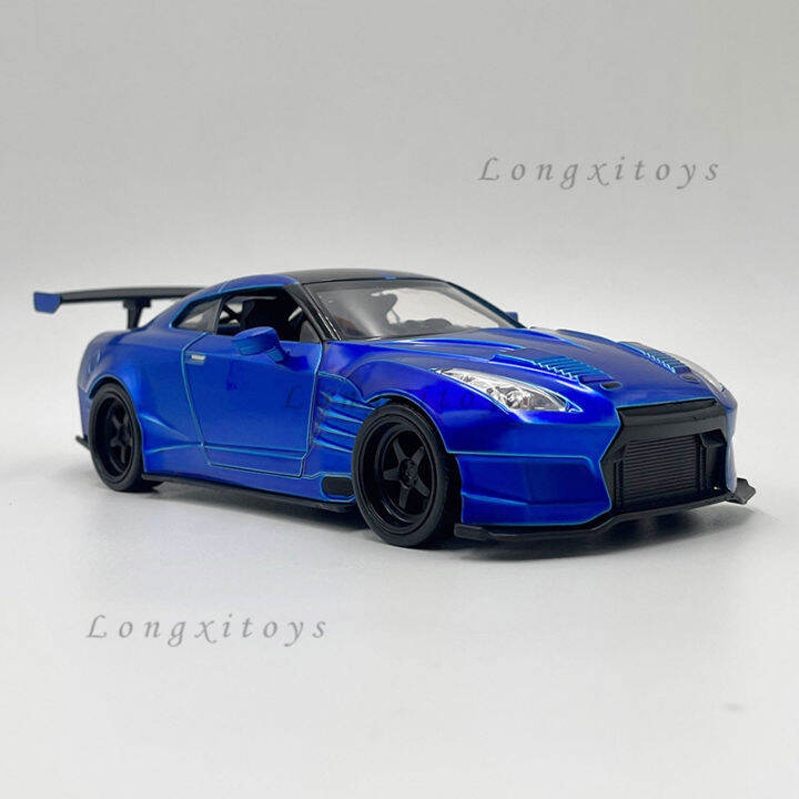 1:24 Diecast Car Model Toy GT-R GTR R35 Miniature Vehicle Collection ...