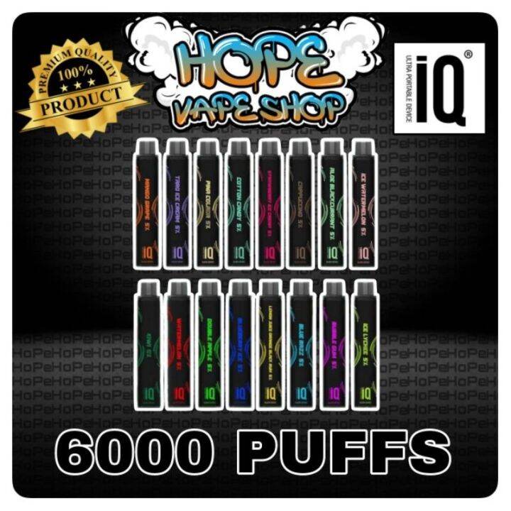 IQ 6000 Puffs ( Disposable Rechargeable) | Lazada PH