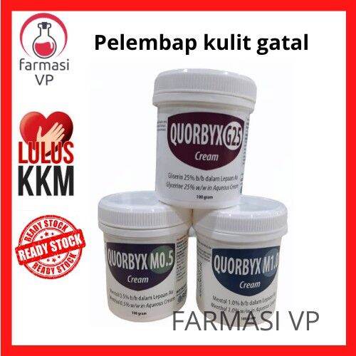 Quorbyx G25/M0.5/M1.0 Menthol in Aqueous Cream - 100g for Dry/Itchy ...