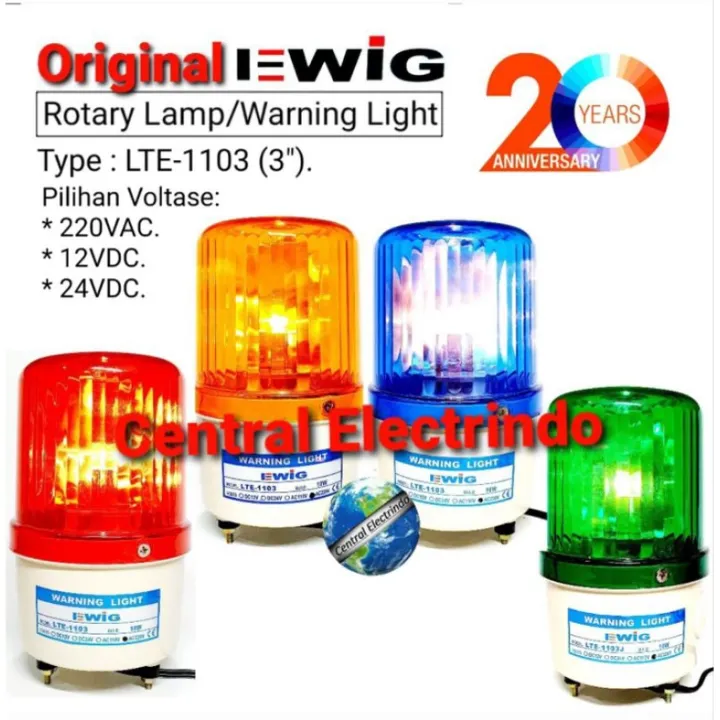 Lampu Rotary Warning Light EWIG LTE-1103 (3"). | Lazada Indonesia