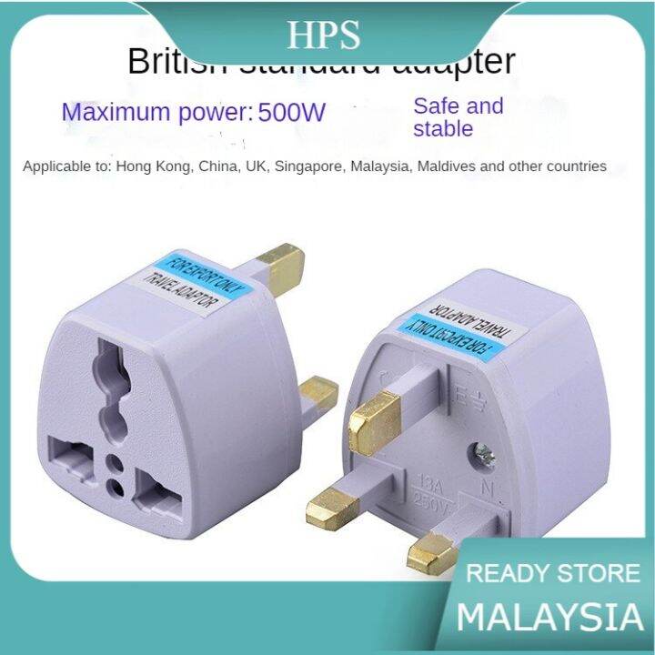 3 Pin Conversion Plug Universal Adapter British Socket Adapter Plug ...