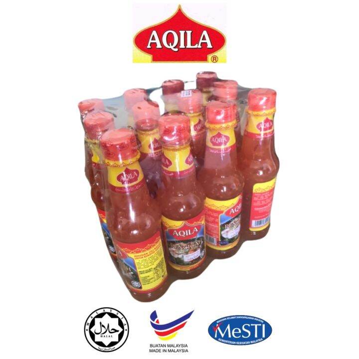AQILA SOS PENCICAH CILI BASAH/THAI 340G 12 BOTOL DOZEN (BORONG) | Lazada