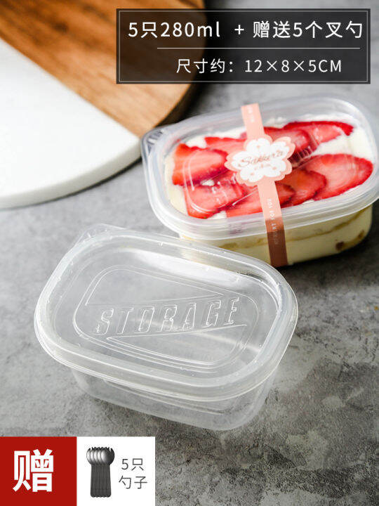 Transparent bean curd baking cake fresh-keeping box Melaleuca household ...