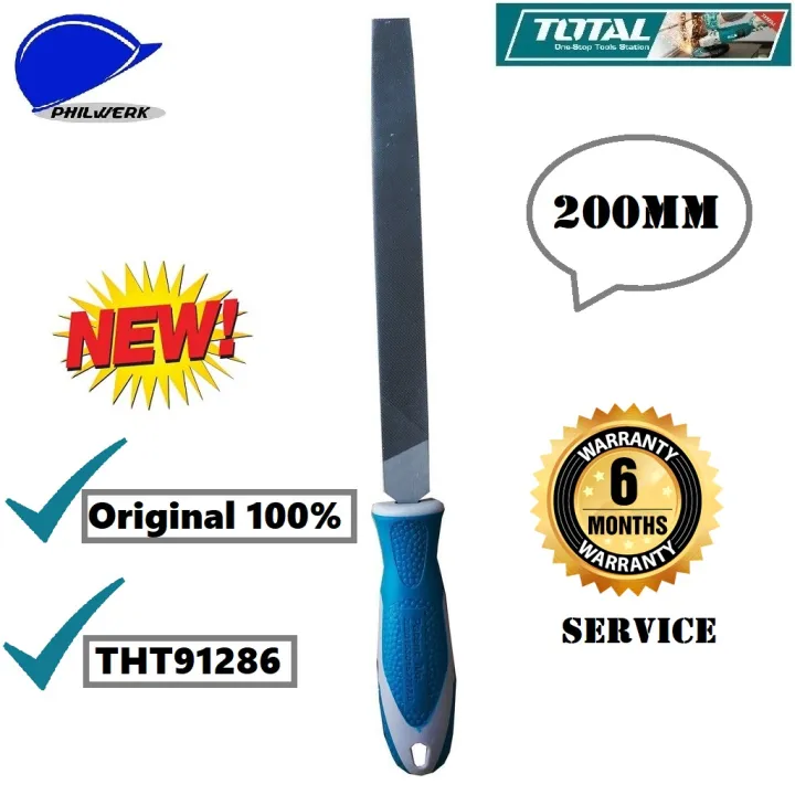 TOTAL Half Round Steel File 200mm (THT91286) | Lazada PH