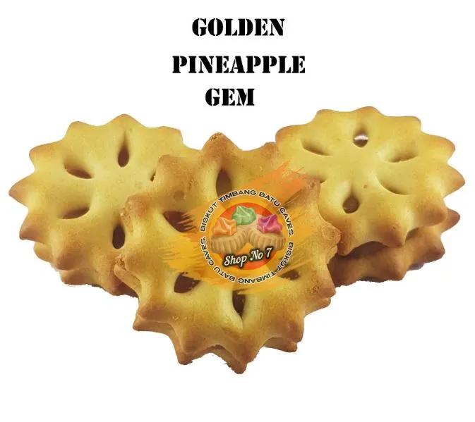 Biskut Gem Nenas (Manis Masam)/ Golden Pineapple Gem (Sweet & Sour ...