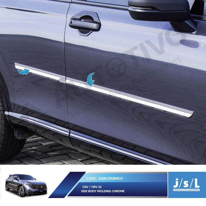 All New HRV 2022 List Body Samping JSL Krom Side Body Molding Chrome ...