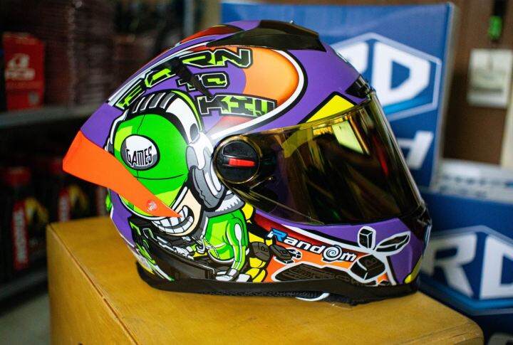 RD Helmet Fullface CZ-R (Random) Design: Keyboard | Lazada PH