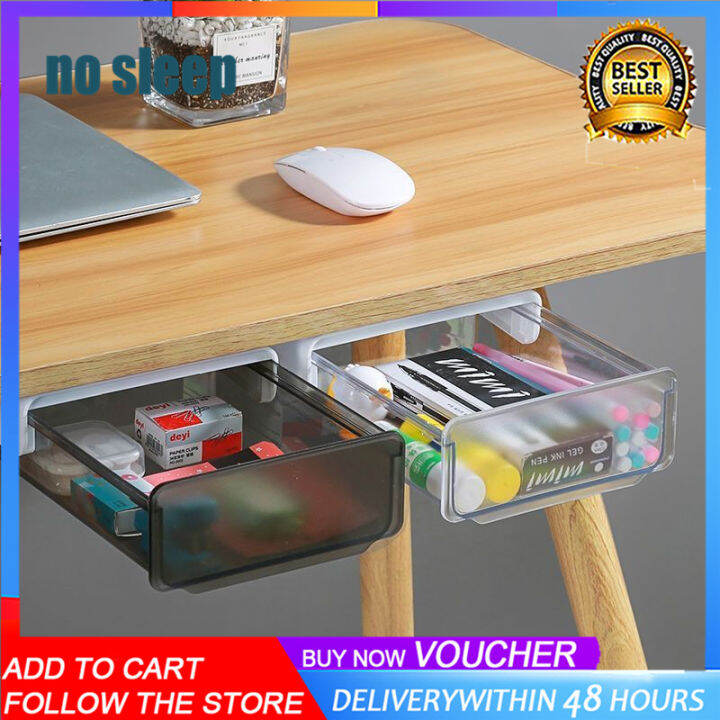 New Under Desk Drawer, Attachable Under Desk Storage, Hidden Self ...