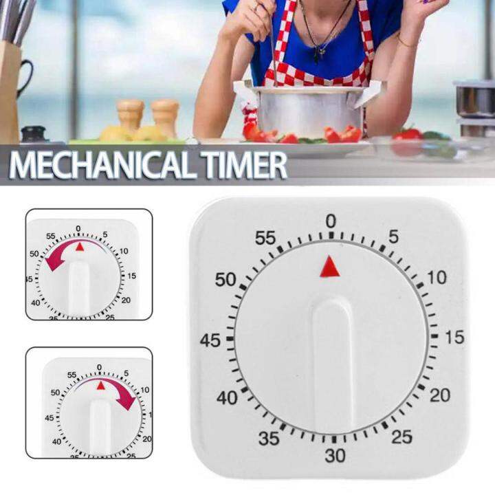 Kitchen Timer 60 Minutes Kitchen Mechanical Timer Hour Stopwatch Alarm ...