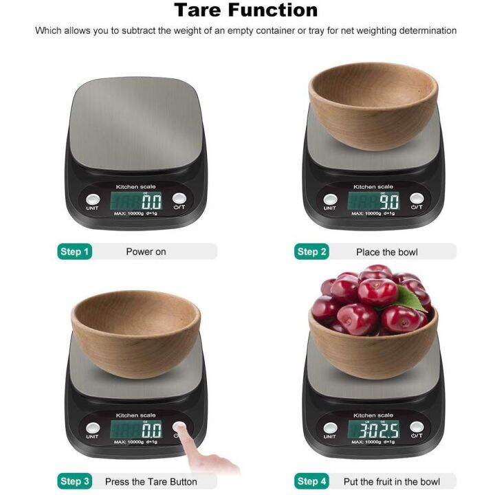 Digital Kitchen Weighing Scale Weigh Range 10kg LED Mini Electronics ...