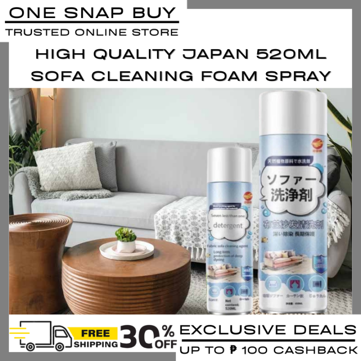 100% JapanMade 520ml Sofa Spray Carpet Cleaning Foam Sofa Floor Mat Car Roof Ceiling Carpet ...