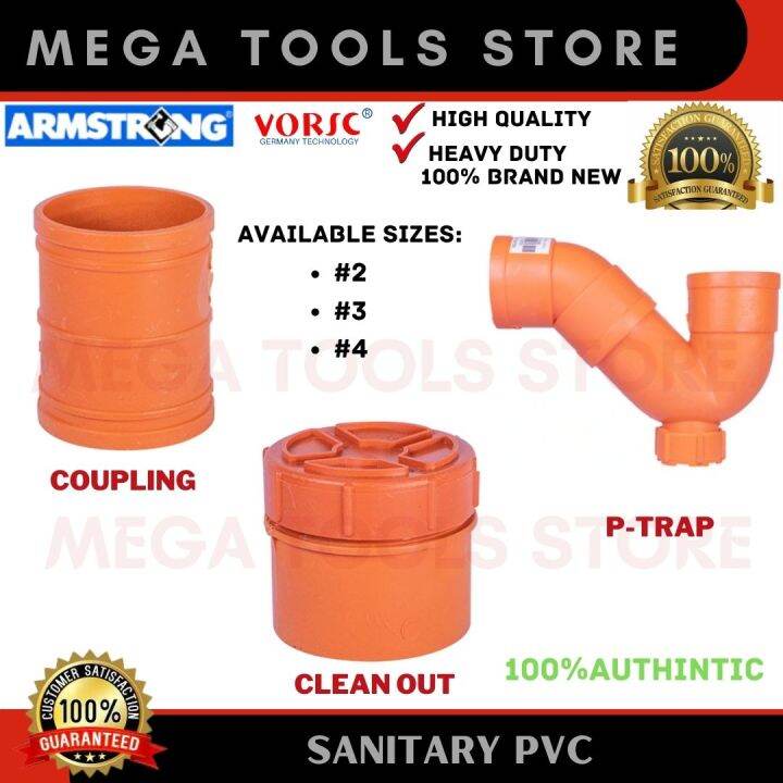 PVC ORANGE (PVC COUPLING / PVC P-TRAP / PVC CLEAN OUT ) WATER FITTINGS ...