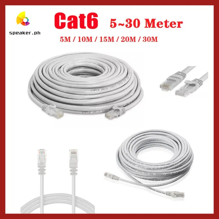 Cat6 Network Cable Lan Ethernet Cord Router Internet RJ45 Switch Cables 5M 10M 15M 20M 30M ...