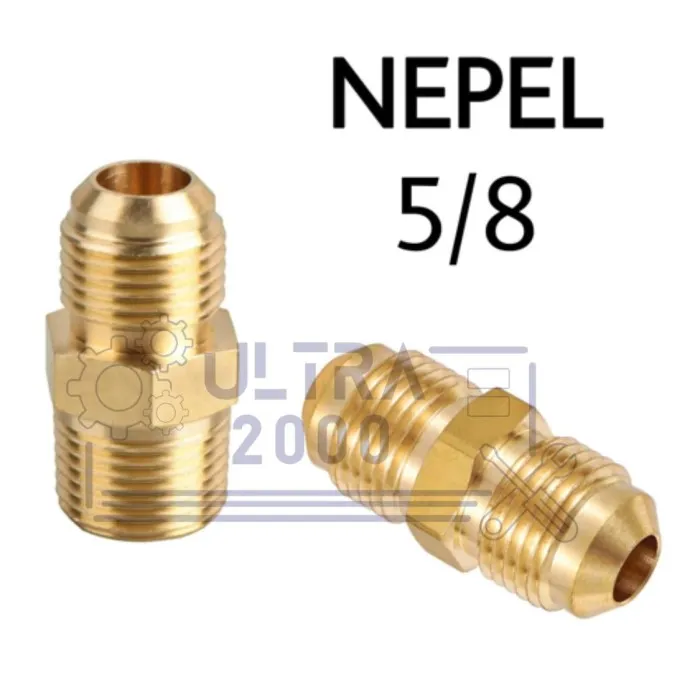 Double Nepel 58 Nepel Ac Mobil Angin Kompresor Nepel Sambungan Selang Alat Alat Ac