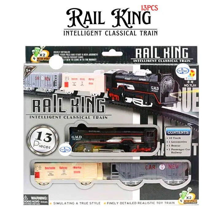 Mainan Kereta Api Rail King Train Set Rail King 13 Pcs Mainan Gerbong ... Mainan Kereta Api Rail King Train Set Rail King 13 Pcs Mainan Gerbong ...
