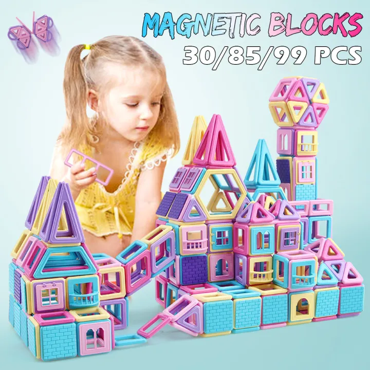 Magnetic Stacker Building Blocks Construction Set Model Educational Toys For Kid | Lazada PH