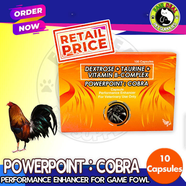Powerpoint Cobra PERFORMANCE ENHANCER for Game Fowls (10 capsules) - Retail | Lazada PH