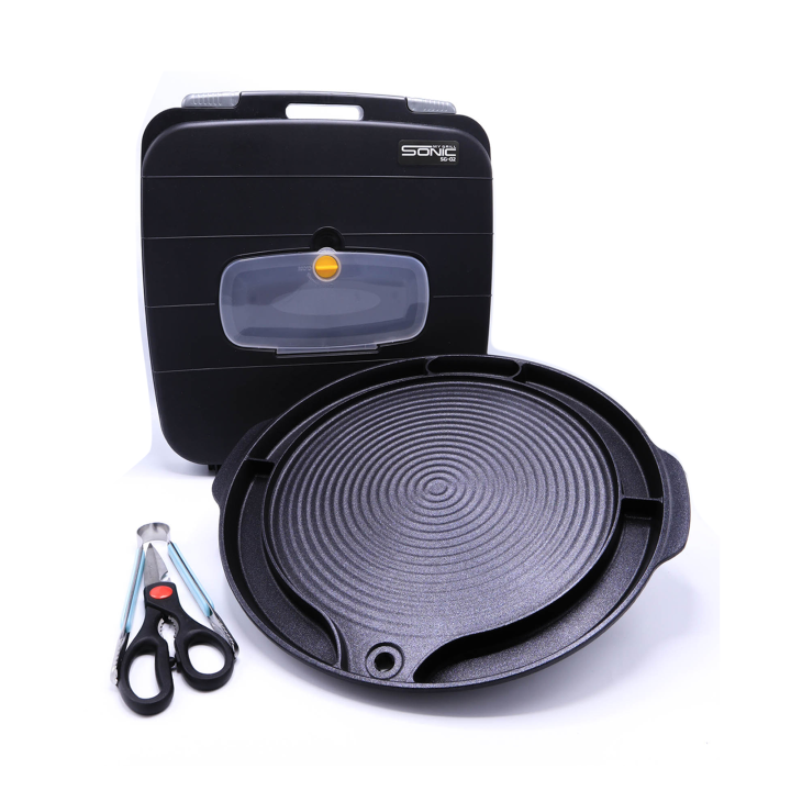 Sonic Multi Grill Plate with Tongs and Scissors (Non-Stick) Sonic Grill ...