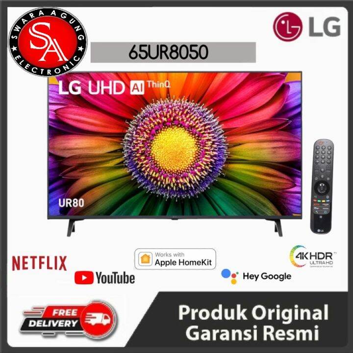 Led UHD 4K Smart TV 65 Inch LG THINQ AI Type : 65UR8050 (Khusus Medan ...