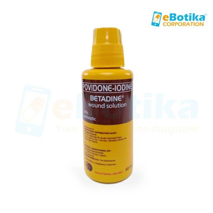 Betadine Povidone-Iodine Wound Solution 10% Antiseptic 60ml | Lazada PH