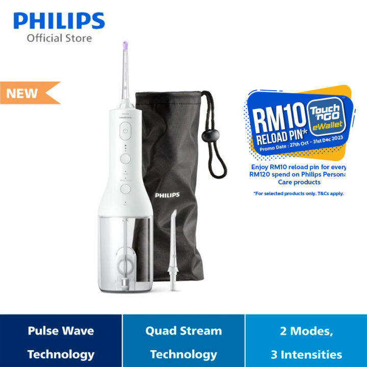 [New] Philips Sonicare Cordless Power Flosser 3000 Oral Irrigator ...