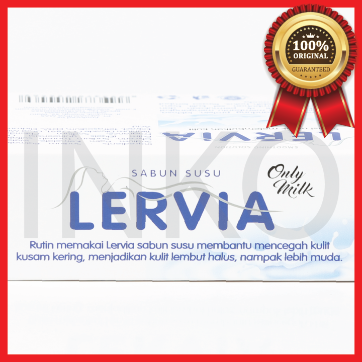 LERVIA SABUN SUSU SOAP BAR ONLY MILK 90GR | Lazada Indonesia