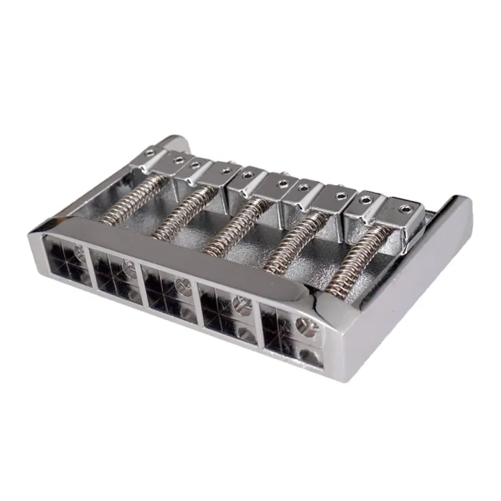 BNMUSIC 83mm 5 String Electric Bass Bridge with 6 Screws & 1 Wrench ...