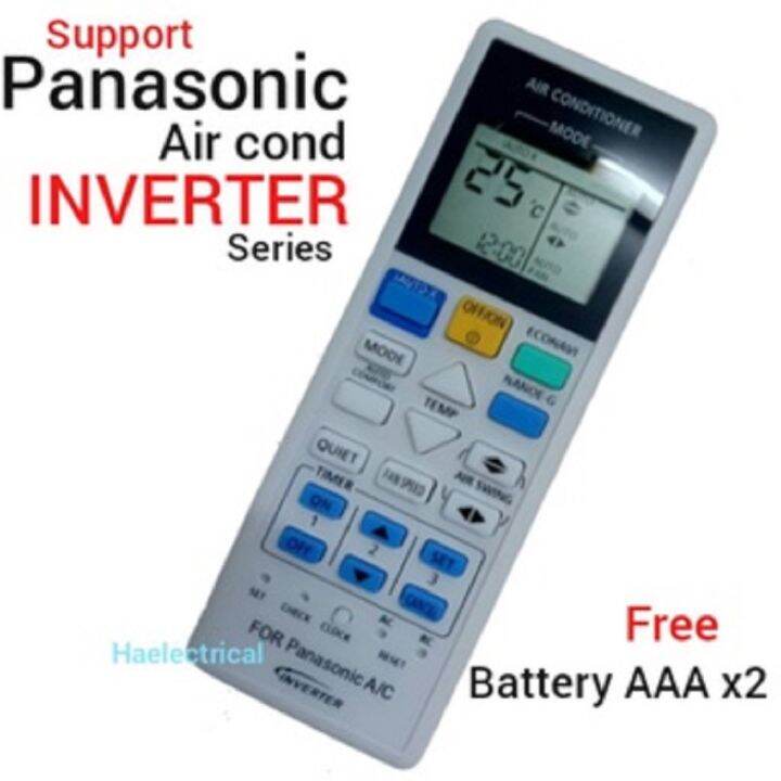 panasonic Air cond remote control support inverter series | Lazada
