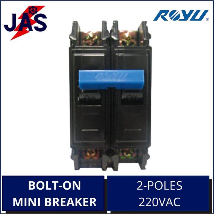 Circuit Breaker Royu 15A /20A / 30A / 40A /60A /100A Bolt-On Type 2 ...