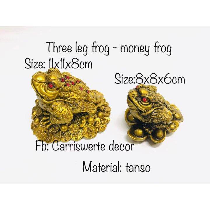 CARRISWERTE Feng Shui Decor Brass Money Frog Lucky Frog | Lazada PH