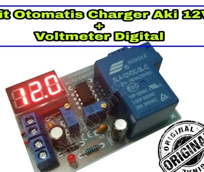 KIT / MODUL OTOMATIS CHARGER AKI 12V + VOLTMETER DIGITAL BEST SELLER | Lazada Indonesia
