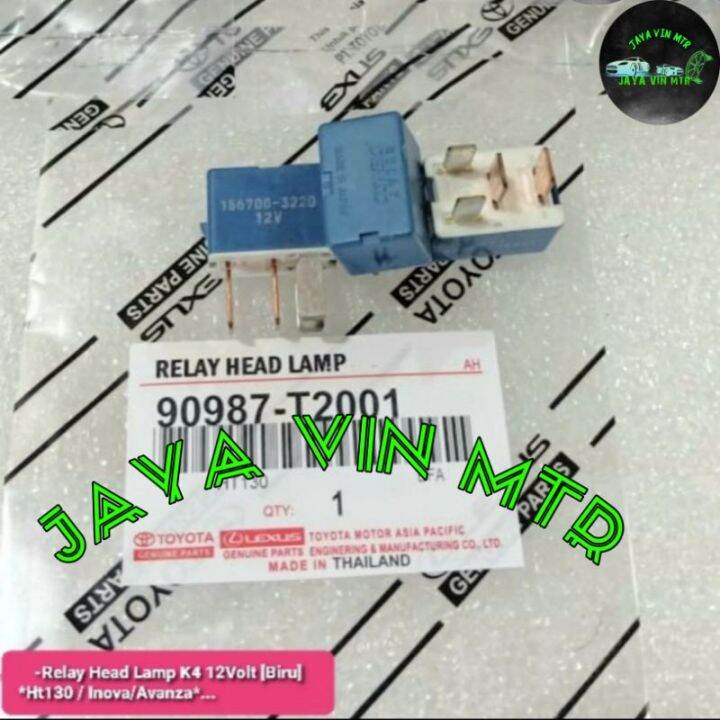 relay head lamp K4 24volt biru ht130 Innova Avanza 90987-T2001 original ...