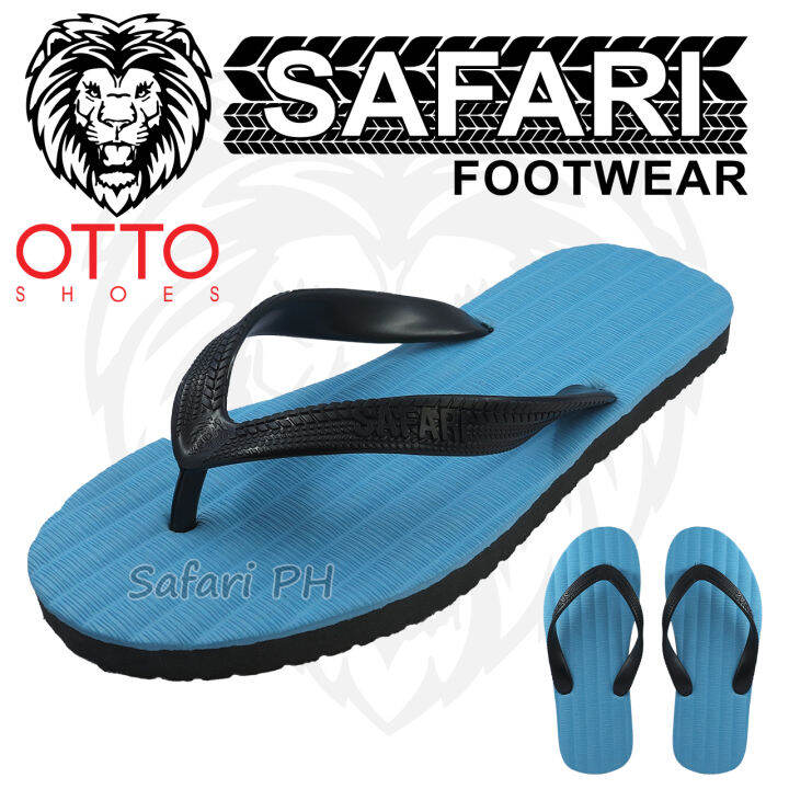 SAFARI Slippers (Cyan) Unisex | Marikina Made | American Sizes | Lazada PH