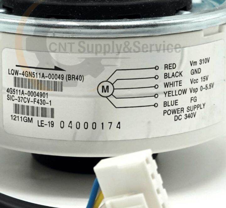 มอเตอร์แอร์ SAIJO DENKI 25W. DC 4GN511A-00049 SIC-37CV-F430-1 มอเตอร์ ...