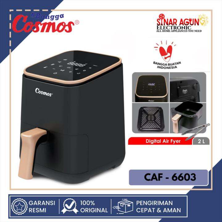 COSMOS AIR FRYER DIGITAL CAF 6603 / CAF-6603 2 LITER 8 IN 1 100% ORI | Lazada Indonesia