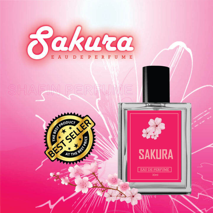 Shafin Parfum Sakura Original 100% Tahan Lama Non Alkohol Pria dan ...