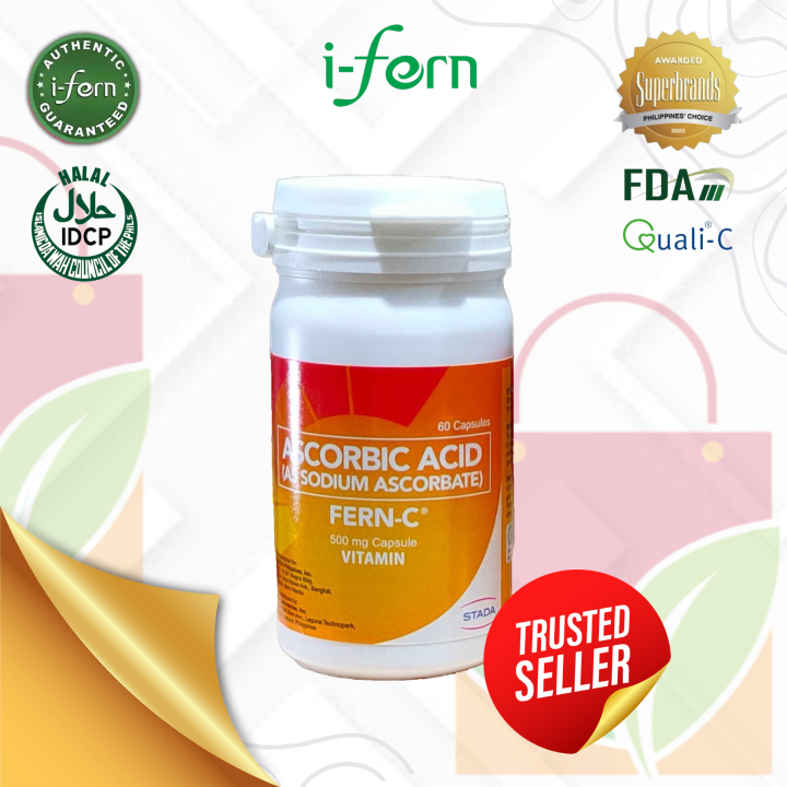 FERN C Sodium Ascorbate or Non Acidic Vitamin C 60 capsules Original ...
