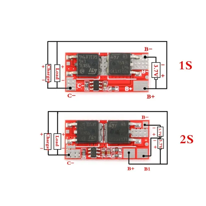 10A BMS 1S 4.2V 2S 8.4V PCB PCM BMS Charger โมดูลชาร์จ18650 Li-Ion Lipo ...