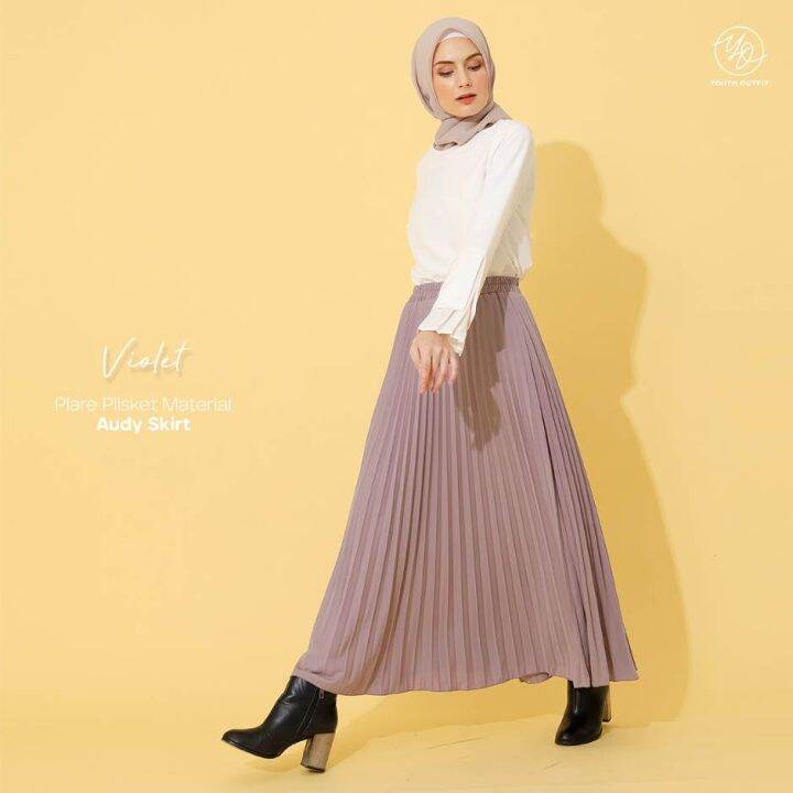 Rok Plisket Panjang Wanita Remaja Dewasa dengan Varian Warna Menarik ...