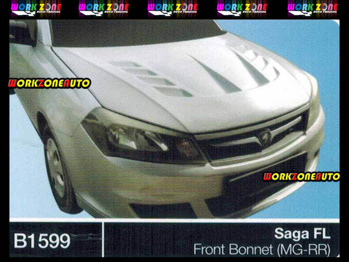 B1599 Proton Saga Fl Fiber Front Bonnet (Mugen RR) Body kit Bodykit | Lazada