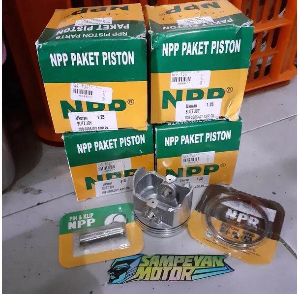 Piston Kit Seher Seker Set NPP Kawasaki Blitz Joy Over Size STD 50 100 ...