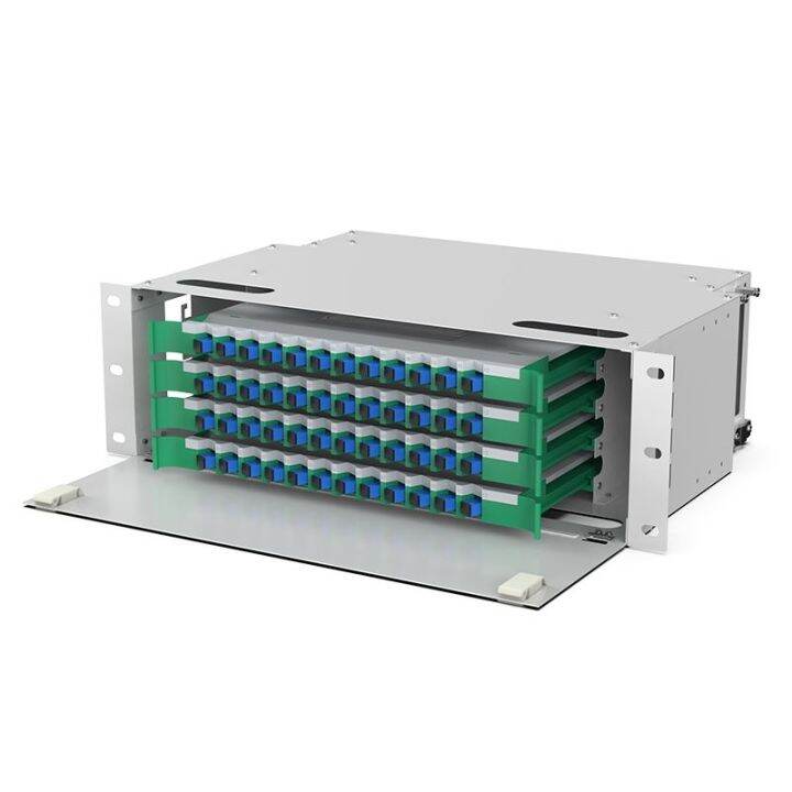 ODF 48 core optical fiber distribution frame with full telecom level SC ...