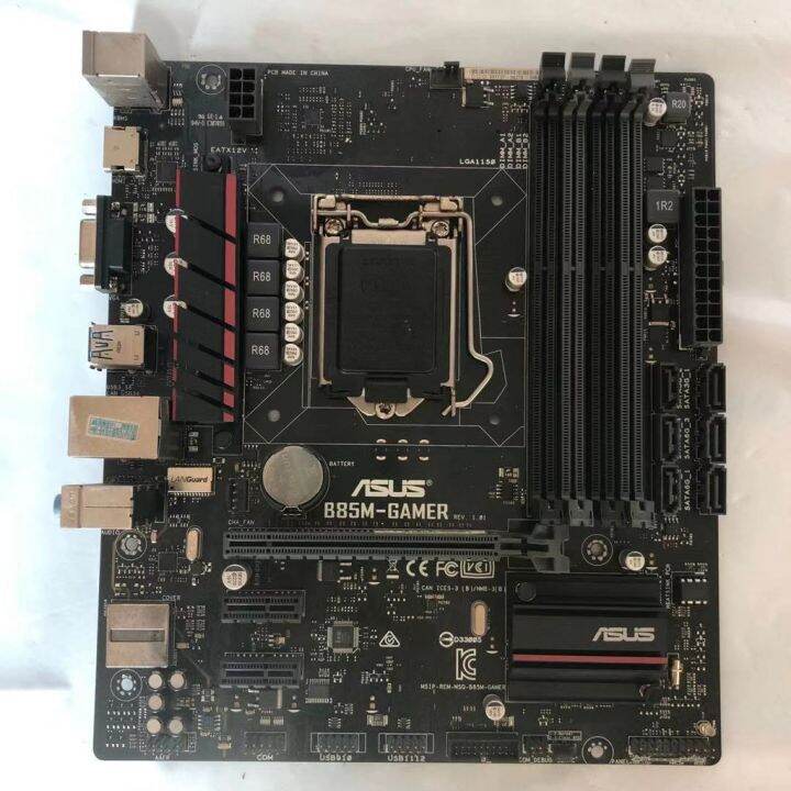 Used Asus B85M-GAMER Desktop Motherboard B85 b85m Socket LGA 1150 i7 i5 ...
