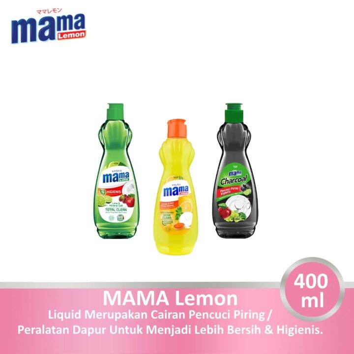 MAMA LEMON LIQUID BOTOL 400 ML | Sabun Cuci Piring | Lazada Indonesia