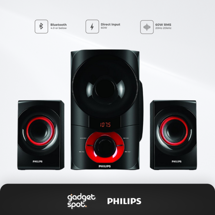 Philips 2.1 MMS6060F Speakers system 60watts | Lazada PH