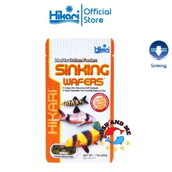 Hikari Sinking Wafers 50g Bottom Feeder Fish Food /Makanan Tenggelam ...