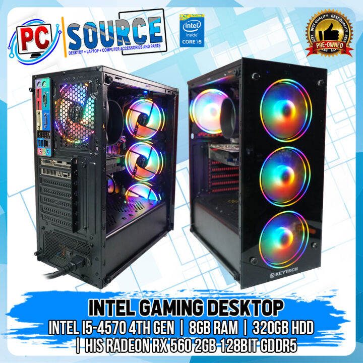 Intel Gaming Desktop | Intel Core I5 4th Gen | 8GB RAM, 320GB HDD | HIS ...