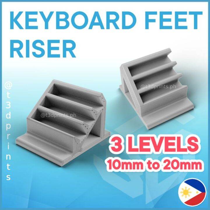 2pcs Keyboard Feet Riser Steps Stand for Mechanical, Gaming and Office ...